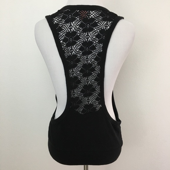 Sosik | Jackets & Coats | Sosik Lace Back Black Vest | Poshmark